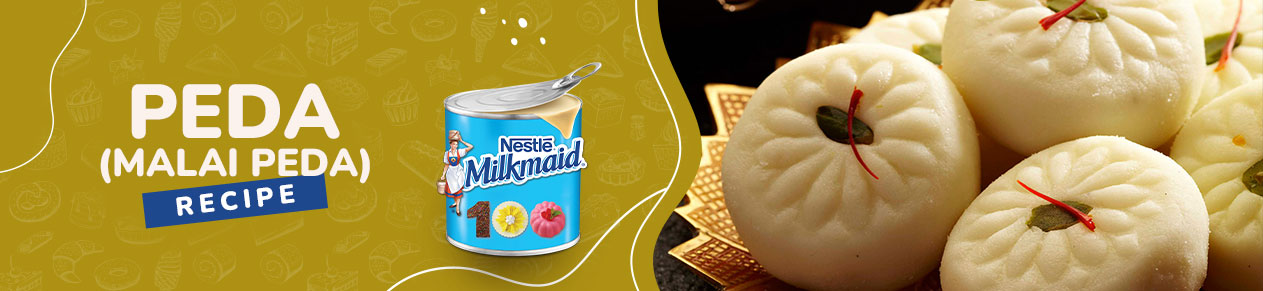 Malai Peda Recipe, How to Make Malai Peda | Milkmaid