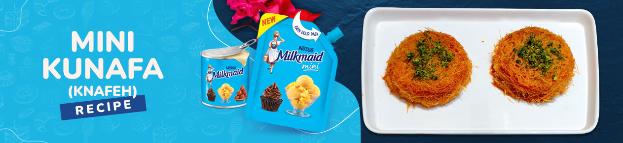 Mini Kunafa (Knafeh) Recipe, How to Make Mini Kunafa | Milkmaid