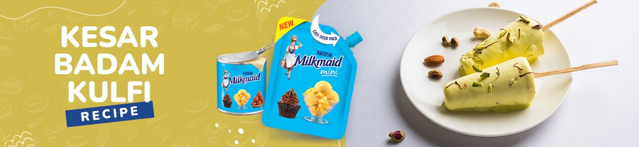 Kesar Badam Kulfi Recipes, How to Make Kesar Badam Kulfi | Milkmaid