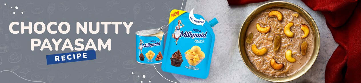 Choco Nutty Kheer Recipe, How to Make Choco Nutty Payasam | Milkmaid